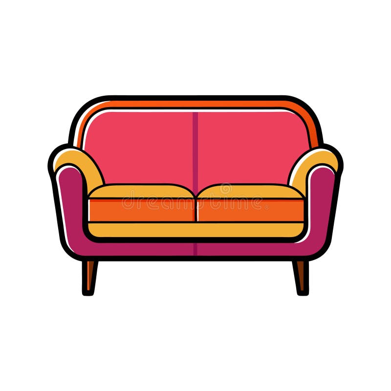 Charming Pultruded Sofa Visual Stock Photo - Illustration of luxury ...