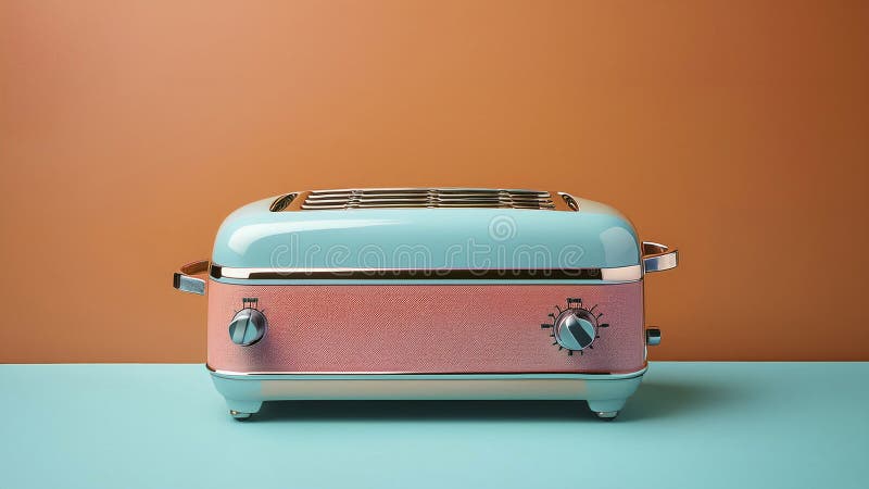 Reference Image Vintage 1950s Toasters in Colorful Backgrounds Stock ...