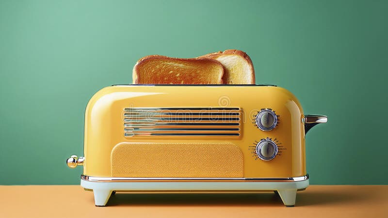 Reference Image Vintage 1950s Toasters in Colorful Backgrounds Stock ...