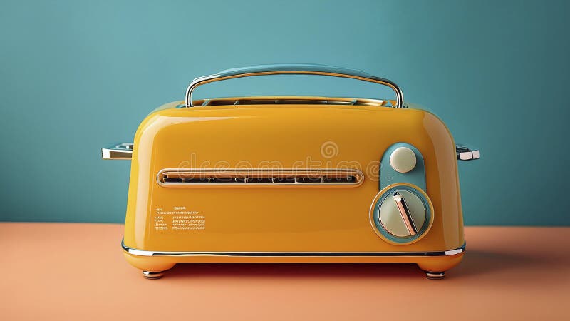 Reference Image Vintage 1950s Toasters in Colorful Backgrounds Stock ...