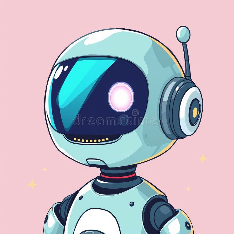 Adorable Robot Image Created with Chatgpt Illustration Using Artificial ...