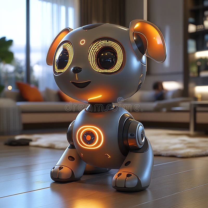 Charming Robotic Household Pet Exploring Connected Smart Home Environment with Advanced AI ...