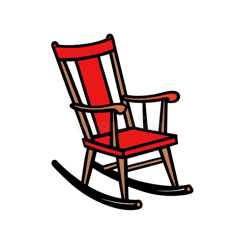 Charming Rocking Chair Visual Stock Photo - Illustration of aesthetics ...