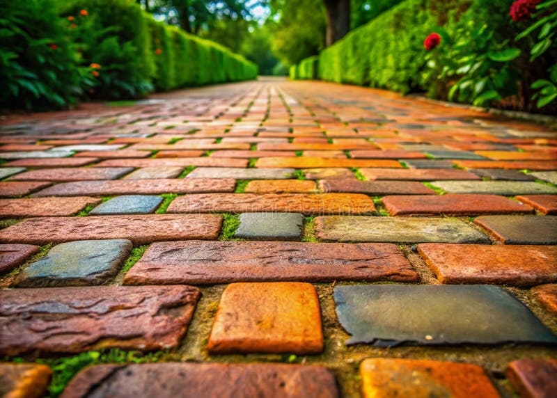 Charming Rustic Stone Walkway with Uneven Brick Texture a Pathway To ...