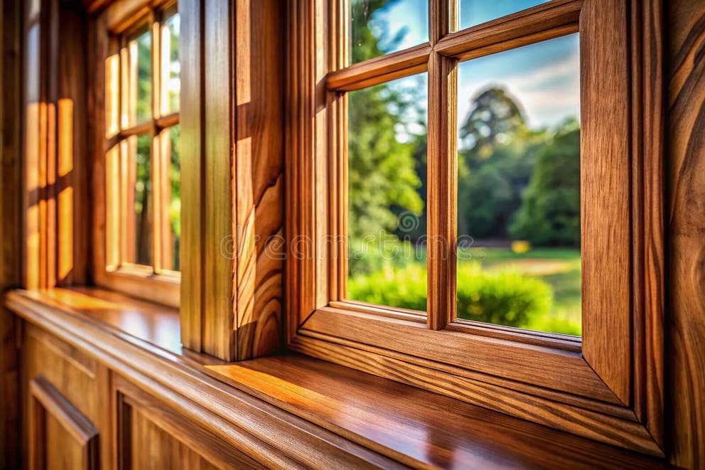 Charming Rustic Wooden Window Frame a Study in Natural Light and ...