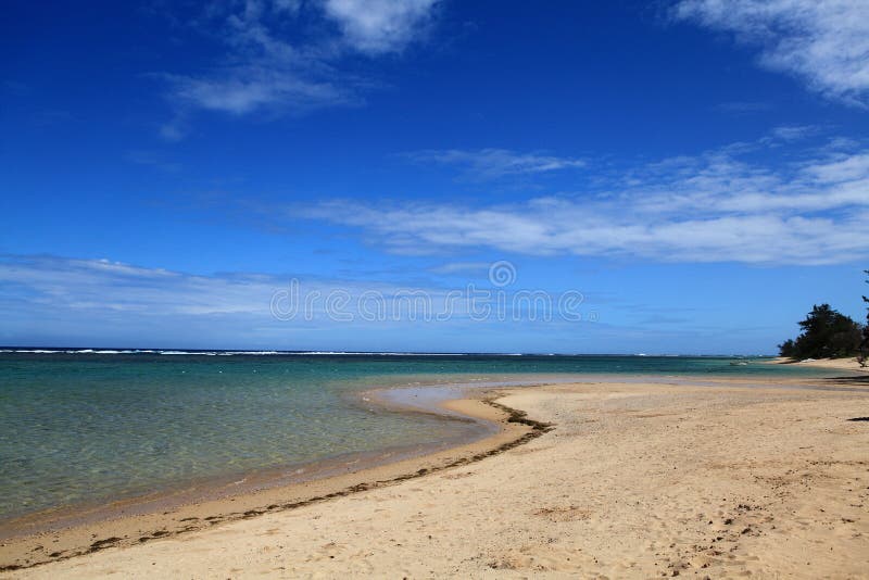 A Charming Sea with Curved Beach Stock Photo - Image of clear, clean ...