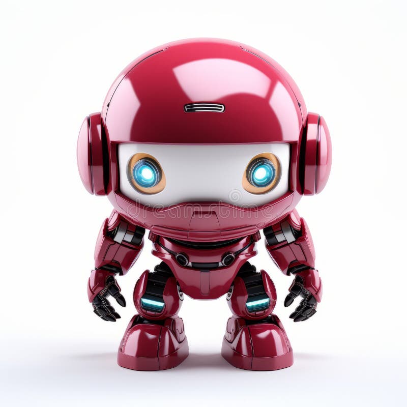 Charming Small Red Robot: a Technological Marvel in Babycore Style ...