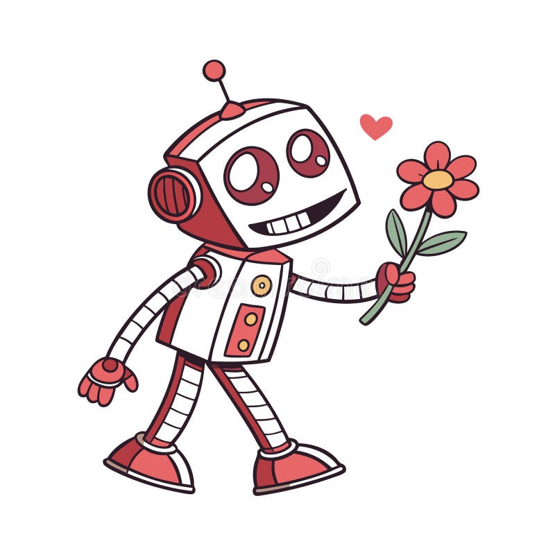 Smiling Robot Cartoon Vector NFT Design Stock Vector - Illustration of ...