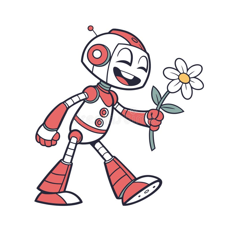 Smiling Robot Cartoon Vector NFT Design Stock Vector - Illustration of ...