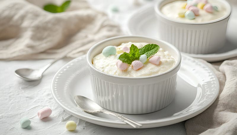 A Charming Snapshot of a Pair of Delectable White Zephyr Marshmallow ...