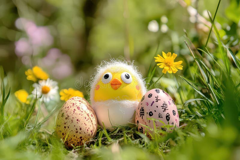 Charming Spring Display Chick Eggs Stock Photos - Free & Royalty-Free ...