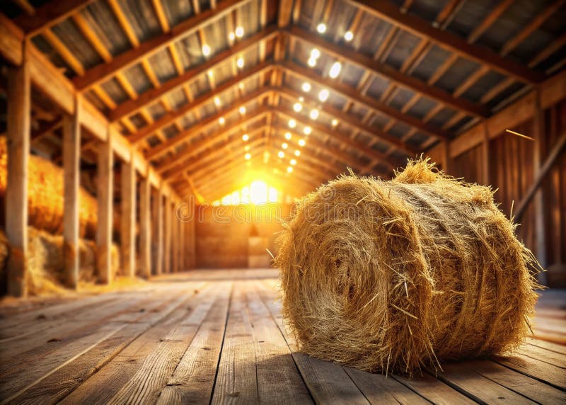 Charming Straw Bale Interior of a Rustic Barn a Deep Dive into ...