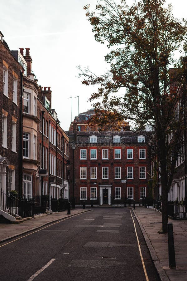 Charming London Street View with Classic Architecture. Stock Photo ...