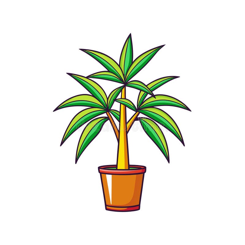 Charming Sugar Cane Houseplant Design Stock Image - Illustration of ...