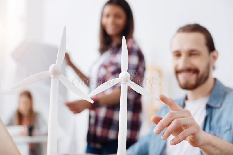 Charming Talented Engineer Excited about New Efficient Energy Source ...