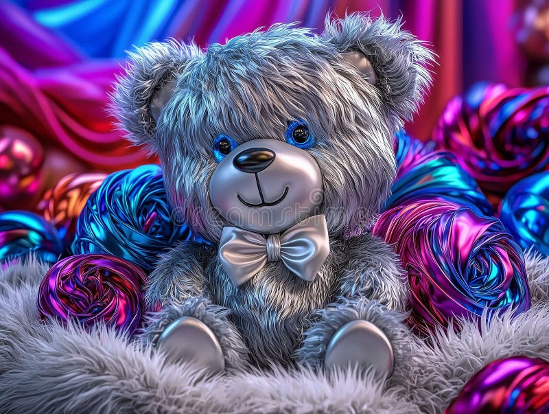 Charming Teddy Bears in Cozy Settings Stock Illustration - Illustration ...