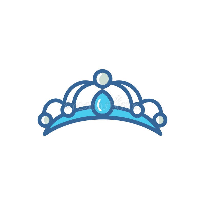 Charming Tiara Icon for Princess Designs Stock Image - Illustration of ...