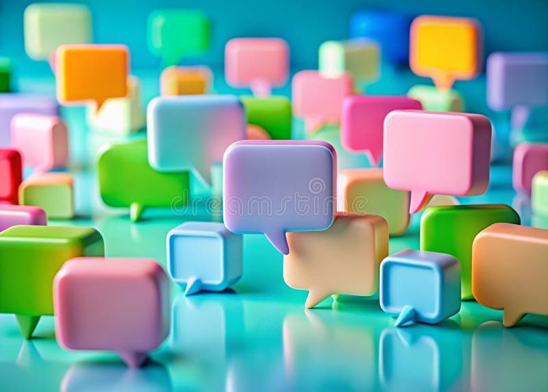 Charming TiltShift Communication Bubbles a Collection of Creative Chat ...