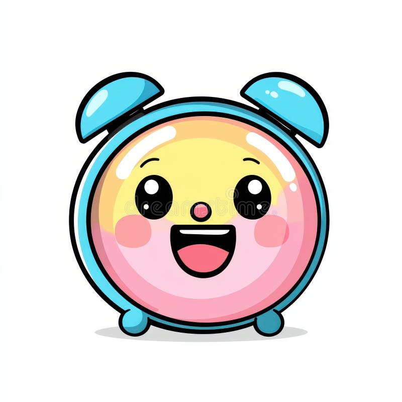 A Charming Vector Logo Featuring a Cute Clock Design, Perfect for ...