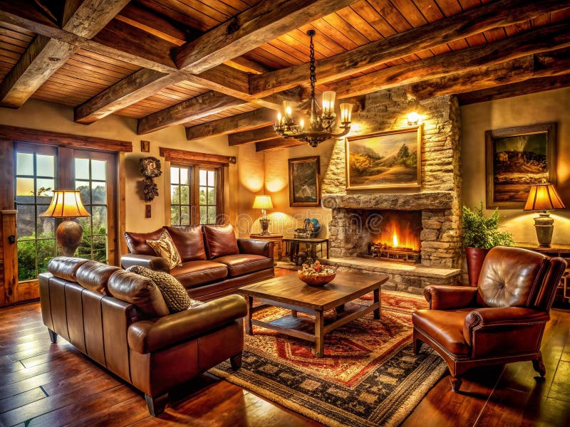 Charming Vintage Ranch House Interior Rustic Elegance and Warmth for a ...