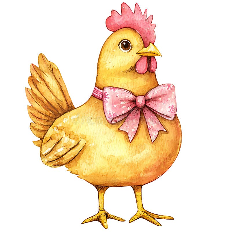 Chicken Pink Bow Stock Illustrations – 450 Chicken Pink Bow Stock ...