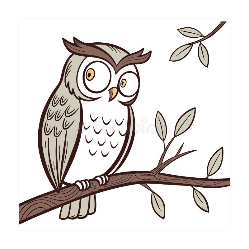 Wise Old Owl Cartoon Vector NFT Design Stock Vector - Illustration of ...