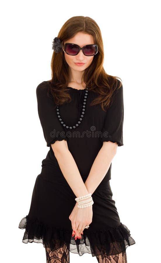 Charming Woman in Evening Dress Stock Photo - Image of elegance, person ...