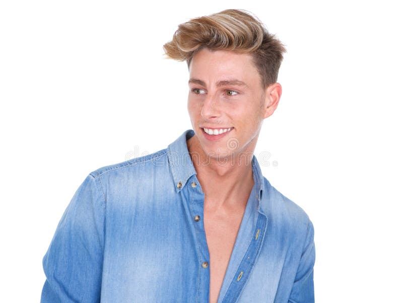 Charming young man smiling stock photo. Image of face - 38398416