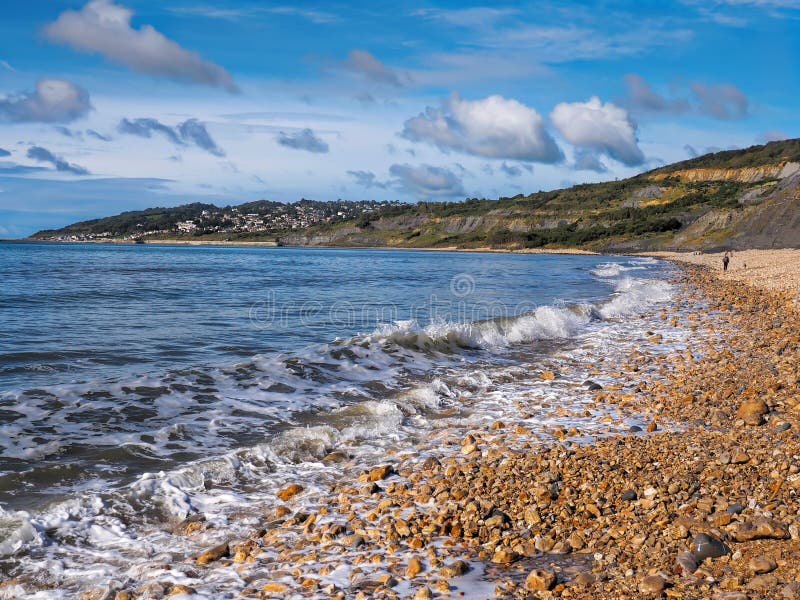 Charmouth Beach stock photo. Image of seascape, landscape - 35591402