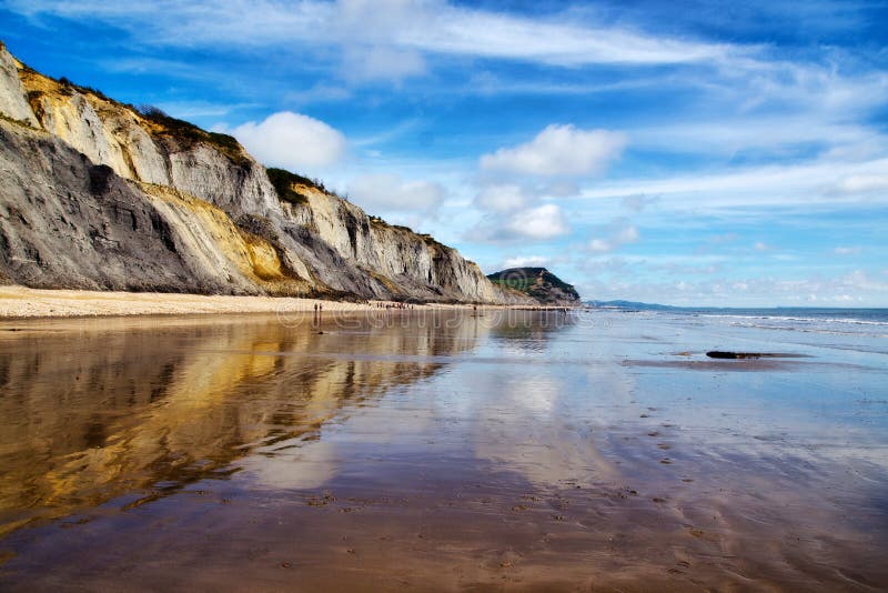 Charmouth Beach stock photo. Image of seascape, landscape - 35591402