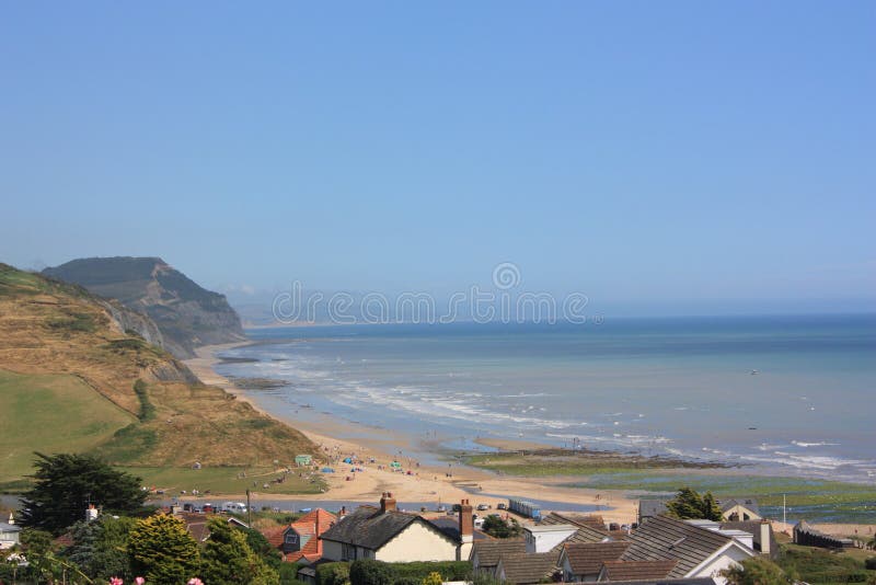 Charmouth village stock photo. Image of house, smooth - 32685490