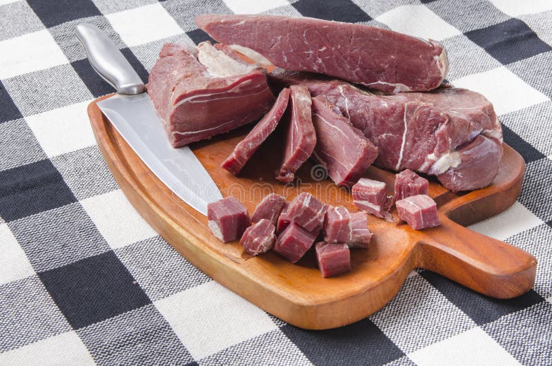 Charque foto de stock. Imagem de tabela, faca, empurrado - 92502120