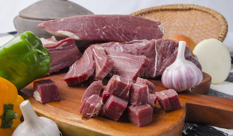 Charque foto de stock. Imagem de tabela, faca, empurrado - 92502120