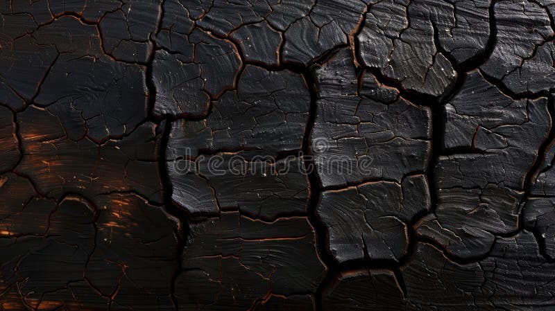 Charred and Cracked Wood Texture Stock Illustration - Illustration of ...