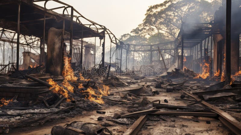 Remnants Fire Induced Stock Illustrations – 2 Remnants Fire Induced ...