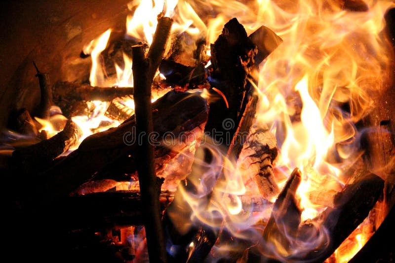 Charred and fire seven stock photo. Image of fire, smoulder - 127818080