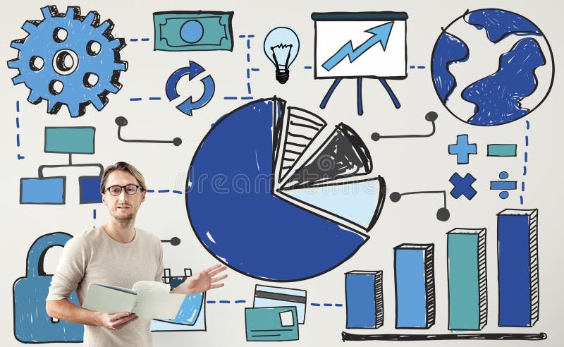 Chart Analysis Financial Accounting Concept Stock Illustration ...
