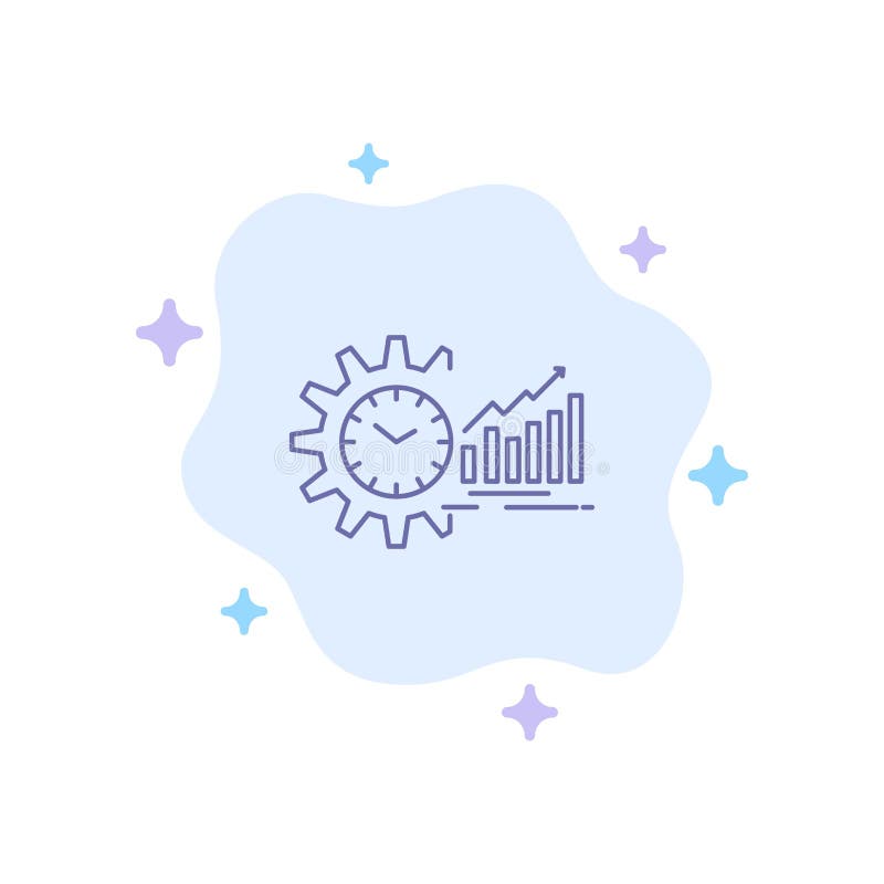 Chart, Analytics, Graphs, Market, Schedule, Time, Trends Blue Icon on ...