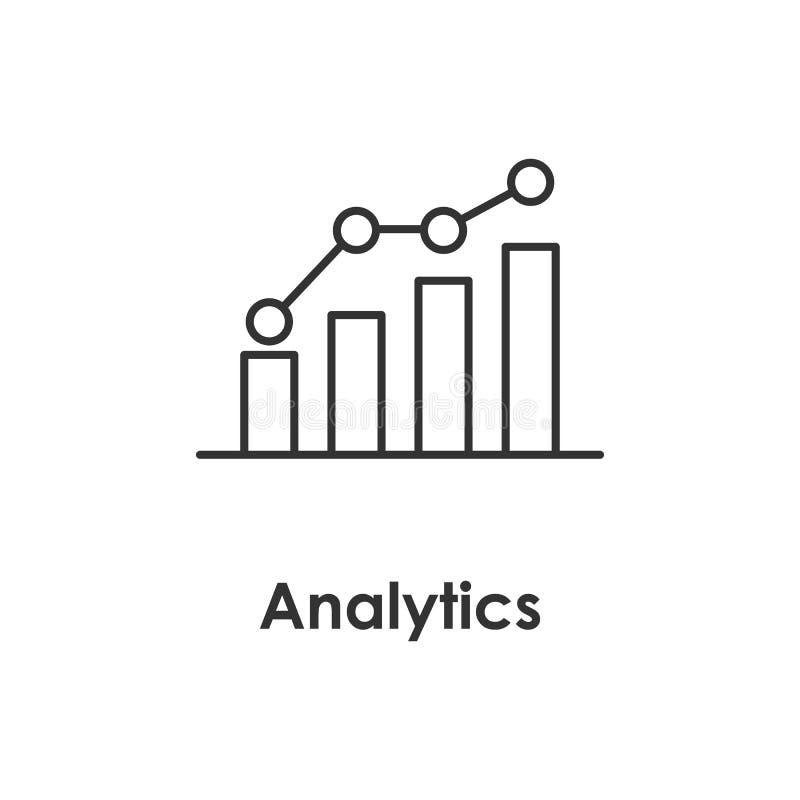 Chart, Analytics, Growth Icon Stock Illustration - Illustration of ...