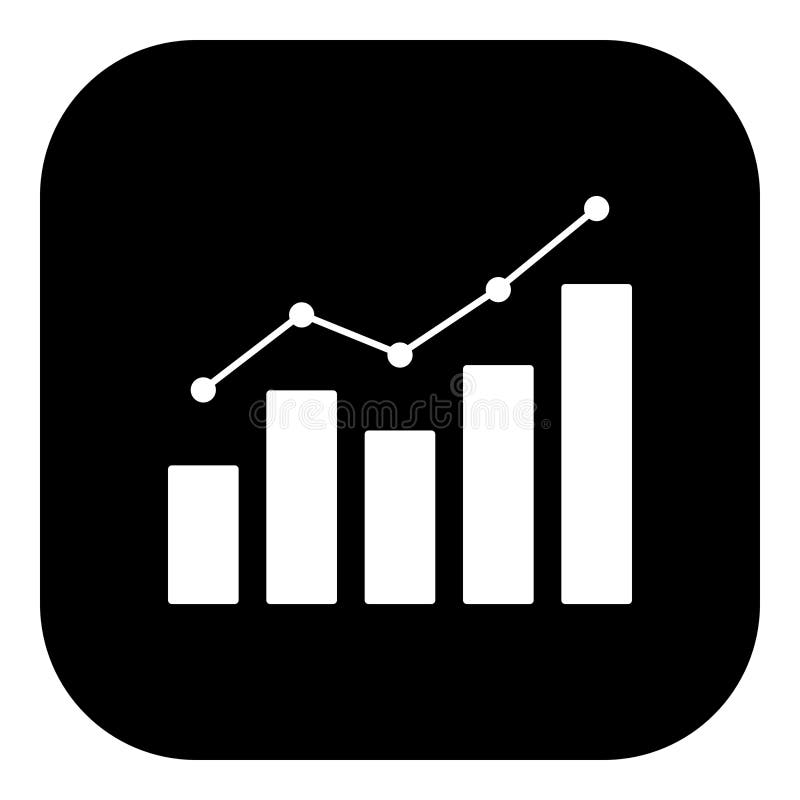 Chart and app icon stock vector. Illustration of dots - 245779475