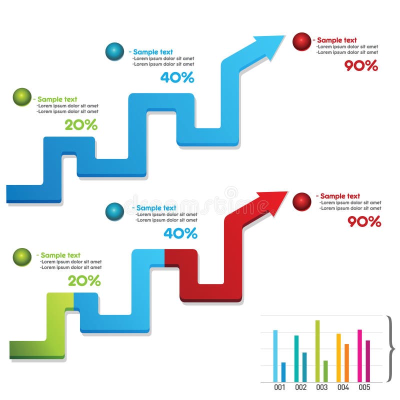Chart arrow stock vector. Illustration of graph, marketing - 13765436