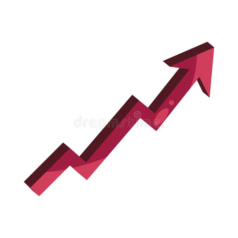 Chart arrow up stock vector. Illustration of chart, icon - 268975170