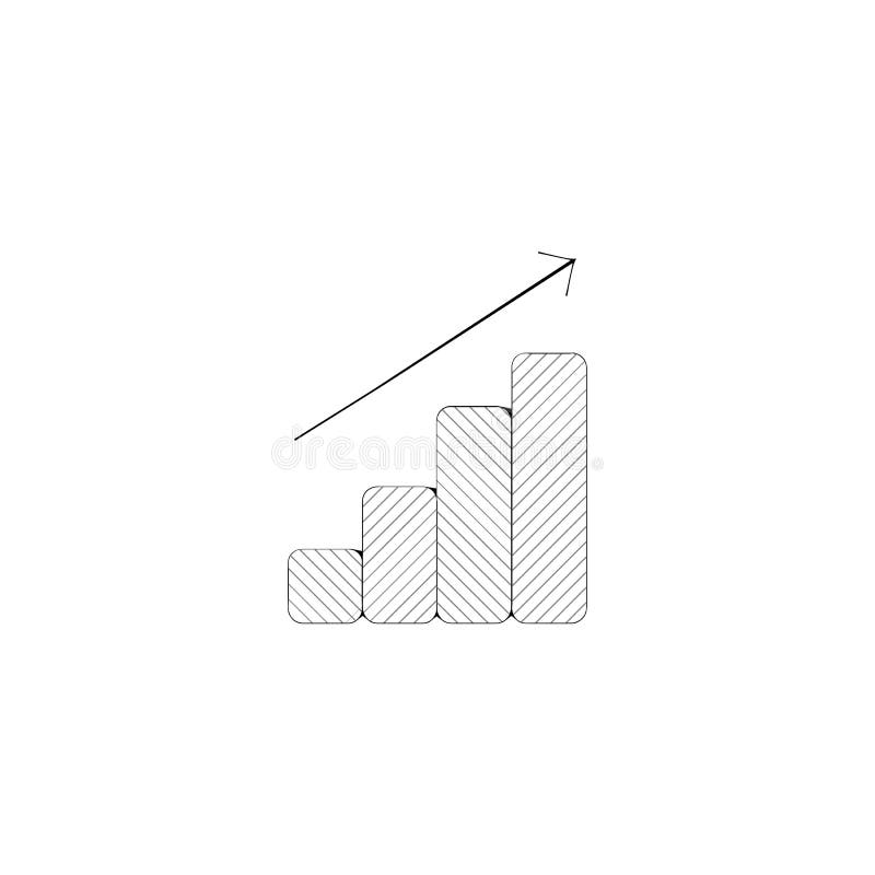 Chart Bar Thin Line Icon. Chart Bar Hand Drawn Thin Line Icon Stock ...