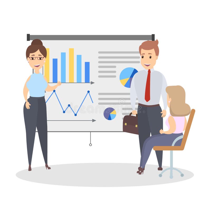 Chart board set. stock vector. Illustration of business - 118700812