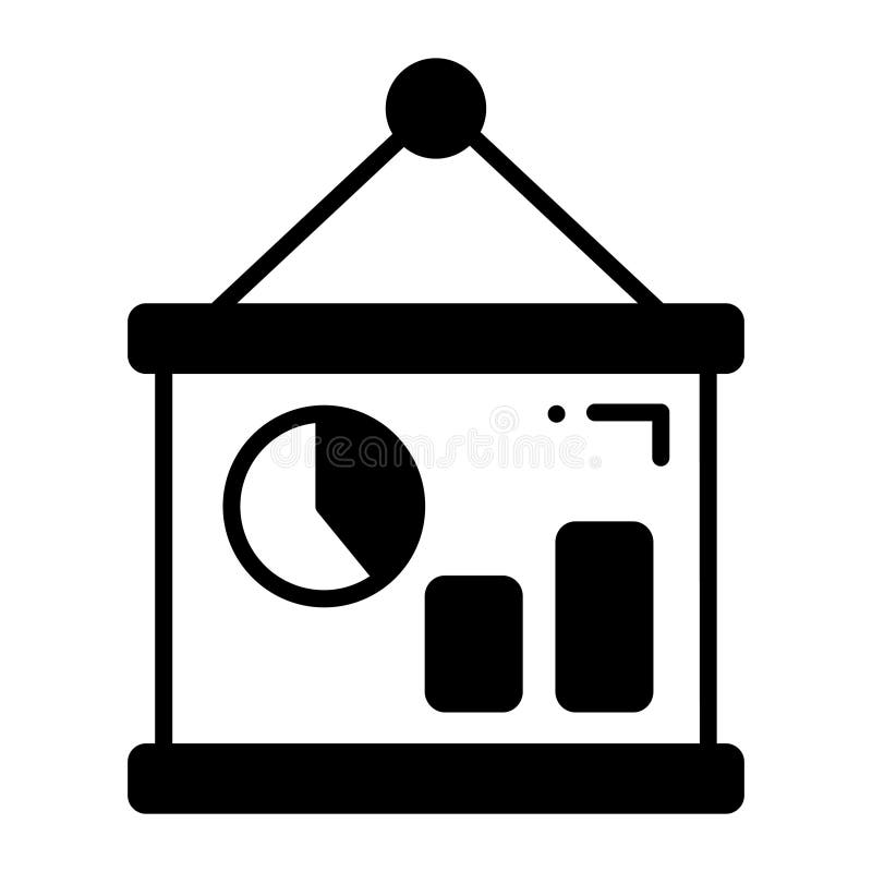 Chart Board Vector Icon in Trendy Style Stock Vector - Illustration of ...