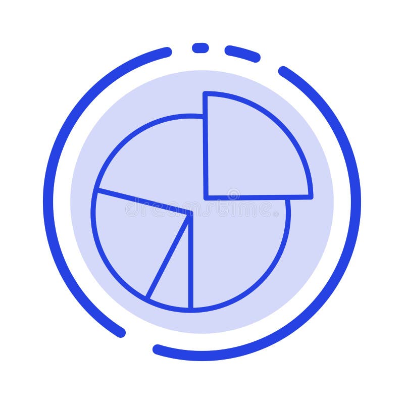 Chart, Business, Diagram, Finance, Graph, Pie, Statistics Blue Dotted ...