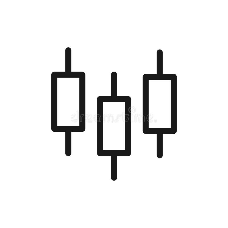 Chart candlestick icon stock vector. Illustration of arrow - 331978565