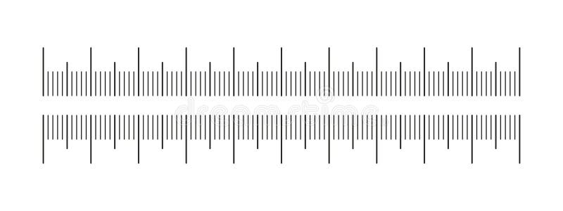 Chart with 10 Centimeters. Scale for Ruler in Centimeters. Metric Ruler ...