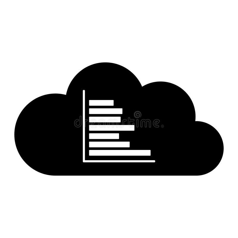 Chart and cloud stock vector. Illustration of chart - 185472292