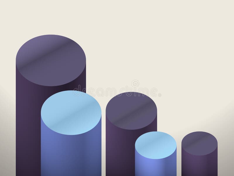 Chart Columns Blue White Background Stock Vector - Illustration of ...